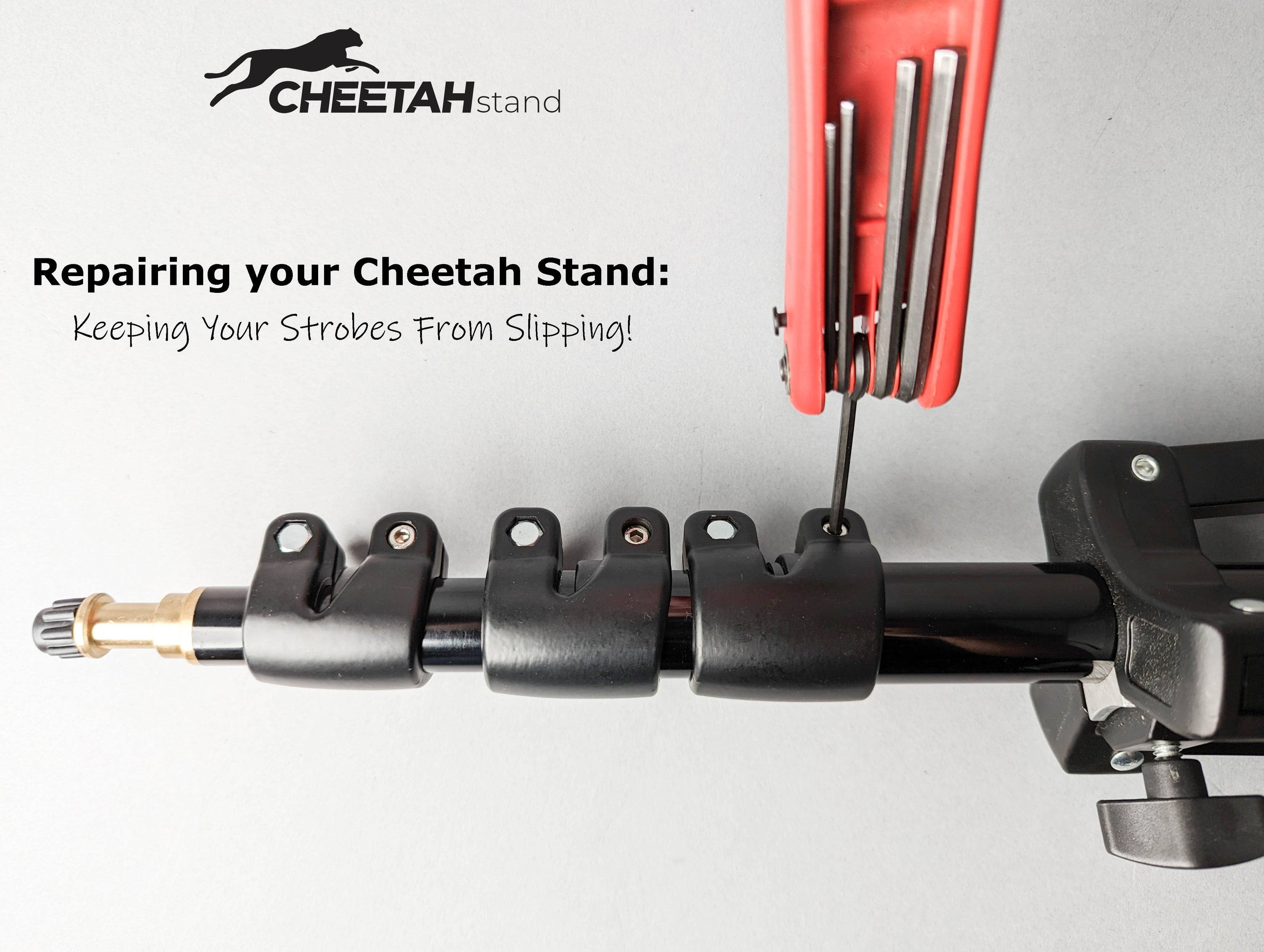 Maintaining your Cheetah Stand C8 C10 C12: Keep Your Strobes From Slip