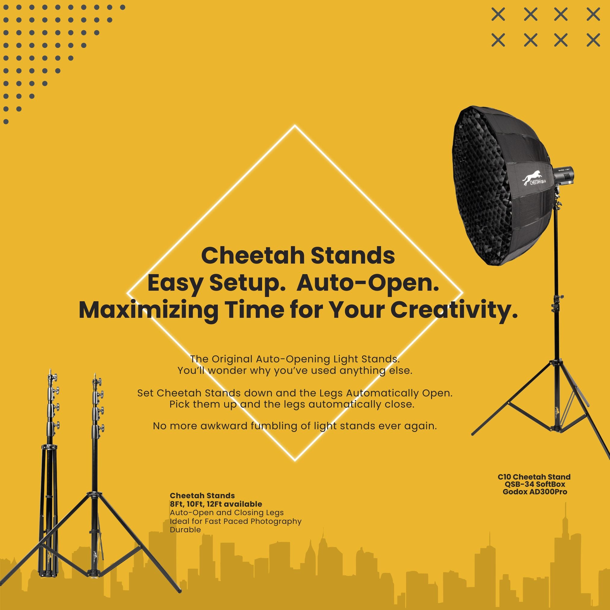 Cheetah Stands - Automatic Light Stands – Cheetah Stand