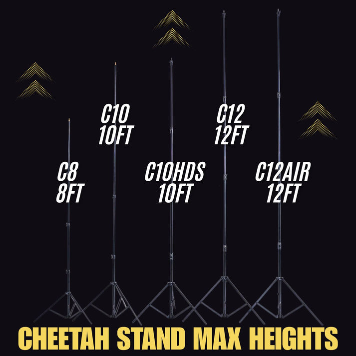 CheetahStand C8 Self Retracting Automatic Light Stand – Cheetah Stand