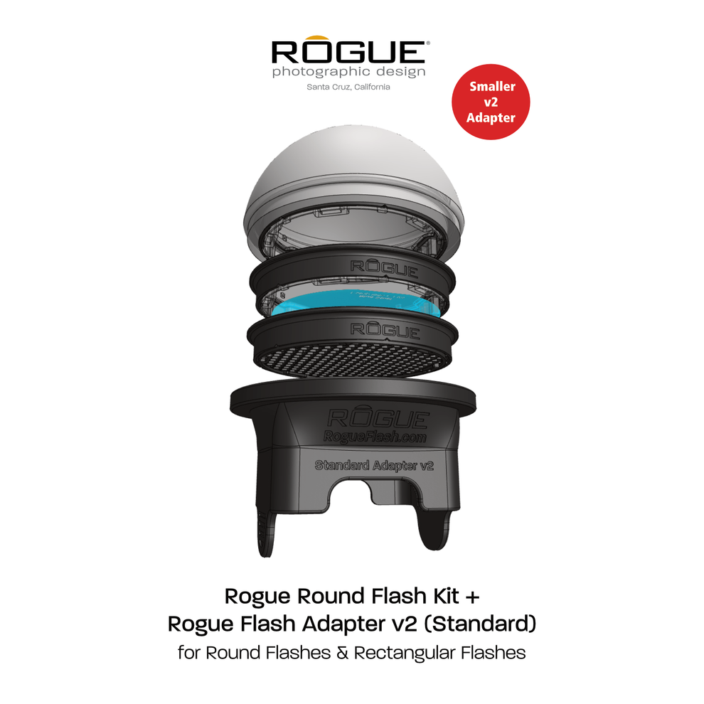 Rogue Round Flash Kit + Rogue Flash Adapter Standard v2 – Cheetah Stand